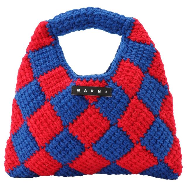 マルニ MARNI ダイアモンドクロシェ かぎ針編み ハンドバッグ ミニトート M00995 M00RP 0MC06 bbmn00110l DIAMOND CROCHET ハンドバッグ