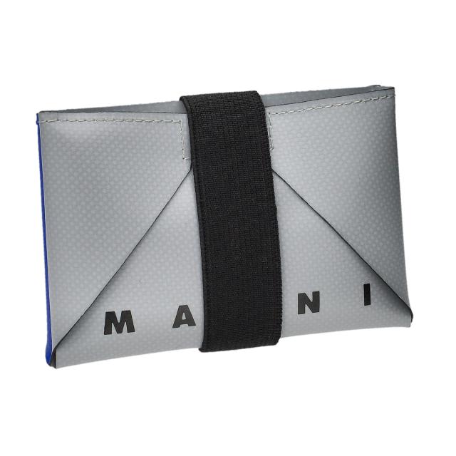 マルニ MARNI カードケース 名刺入れ PFMI0008U0 P5769 ZO673 オリガミ レディース メンズ ユニセックス ブルー+グレー+ブラック カード