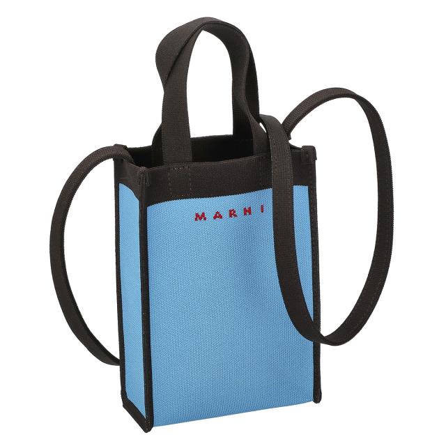 マルニ MARNI バッグ ミニ ハンドバッグ ショルダーバッグ 肩掛けバッグ 斜めがけバッグ SBMQ0067A0 P4547 ZO593 メンズ ブラック+ブルー