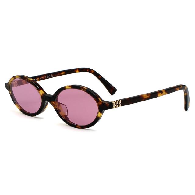 ミュウミュウ MIU MIU サングラス アジアンフィット UVカット アイウェア オーバル 0MU 04ZSF VAU50D 50 レディース 紫外線対策 サングラ