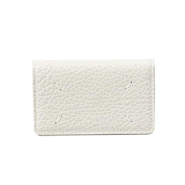 メゾンマルジェラ Maison Margiela カードケース 名刺入れ SA3VX0008 P4455 H9677 CARD HOLDER CLIP 2 メンズ ライトグレー 本革 レザー