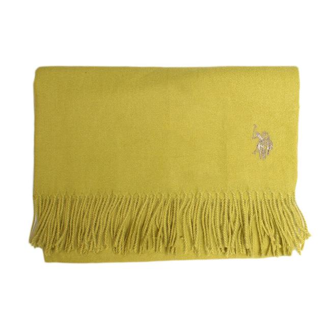 ユーエスポロ アッスン U.S.POLO ASSN マフラー 大判 ストール 325050-GREEN メンズ レディース ピスタチオグリーン マフラー ブランド