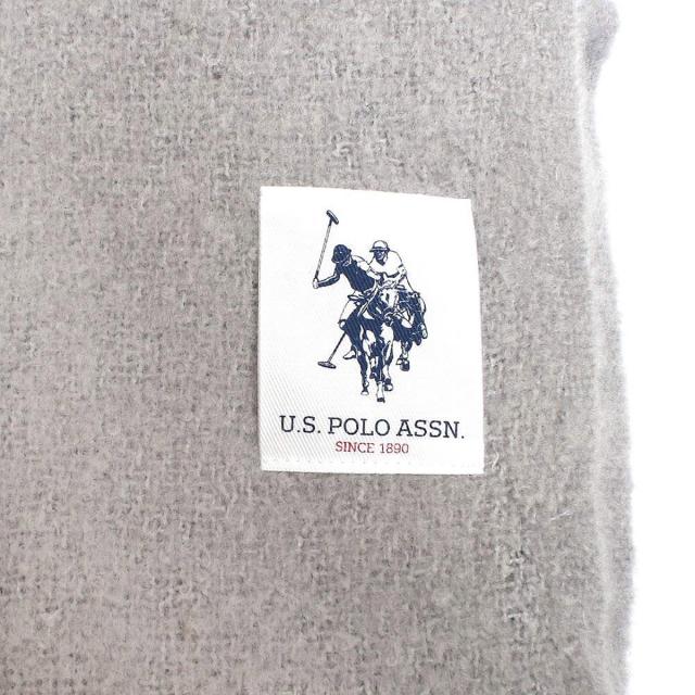 ユーエスポロ アッスン U.S.POLO ASSN マフラー 大判 ストール 325056-GRAY メンズ レディース グレー マフラー ブランド 防寒 人気 贈り