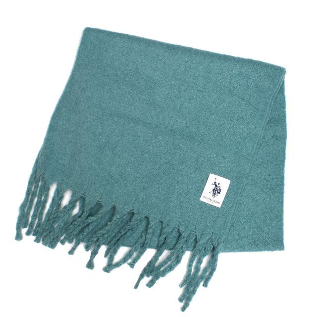 ユーエスポロ アッスン U.S.POLO ASSN マフラー 大判 ストール 325057-BLUE メンズ レディース 大判 ストール ブルー マフラー ブランド