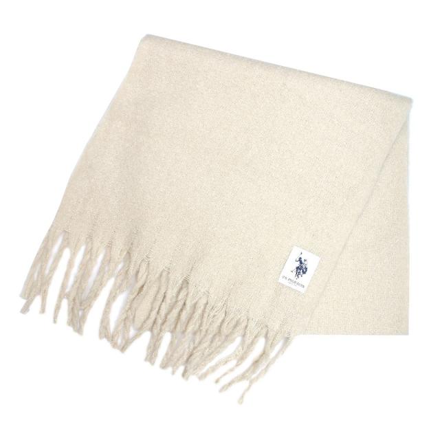 ユーエスポロ アッスン U.S.POLO ASSN マフラー 大判 ストール 325059-OFFWHITE メンズ レディース オフホワイト マフラー ブランド 防寒