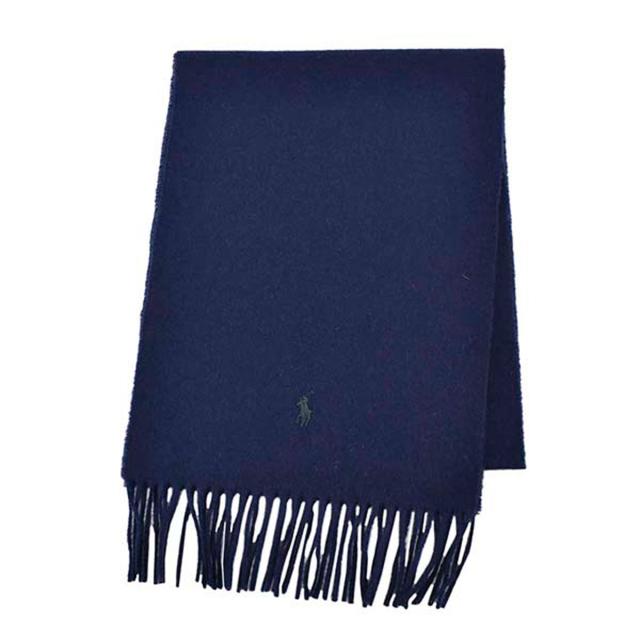 ラルフローレン Polo Ralph Lauren マフラー PC0476 411 RECYCLED WOOL MUFFLER ウールマフラー CRUISE NAVY ネイビー系