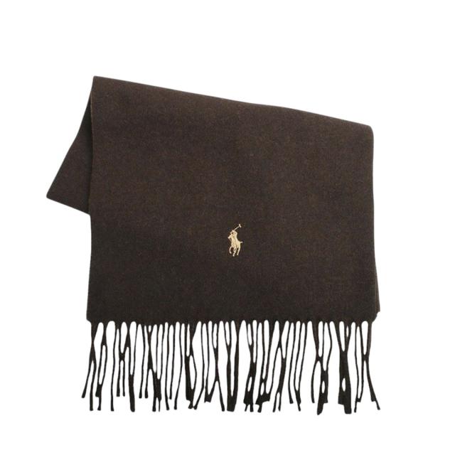 ポロラルフローレン POLO Ralph Lauren マフラー ストール ウール PC0476-200 レディース メンズ ユニセックス ブラウン マフラー ブラン