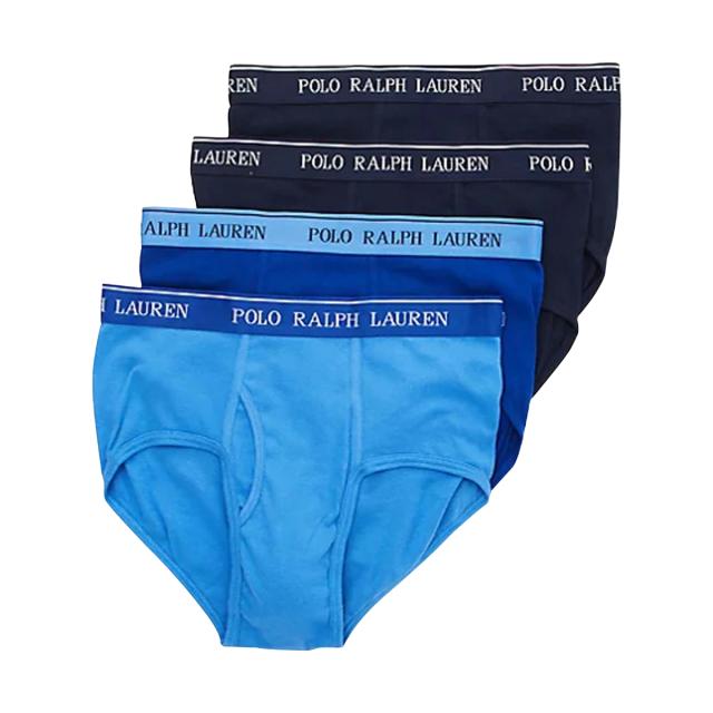 ラルフローレン Ralph Lauren ブリーフ 4枚セット お買い得 パック 下着 NCF3P4 A2D メンズ ブルー+ライトブルー+ネイビー 綿 コットン