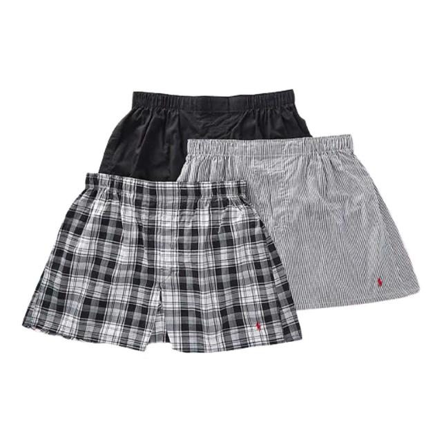 ラルフローレン Ralph Lauren 下着 パンツ トランクス 3枚セット お買い得 パック 下着 NCWBP3 46G メンズ ブラック+グレー+ホワイト ト