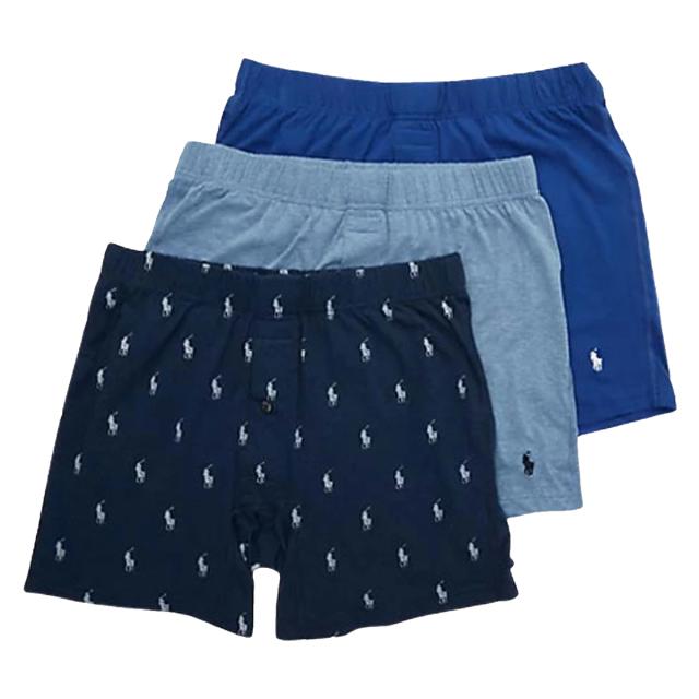 ラルフローレン Ralph Lauren 下着 パンツ ニットボクサー トランクス 3枚セット お買い得 パック NWSBP3 Q7Q メンズ ボクサーパンツ メ