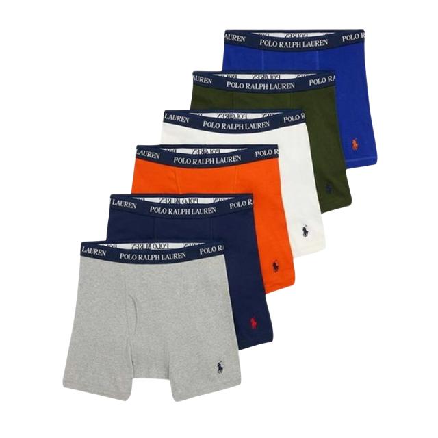 ラルフローレン Ralph Lauren ミドル ボクサーパンツ 綿 コットン 6枚セット お買い得 アソート 下着 NCBBP6 SPA9 メンズ ボクサーパンツ