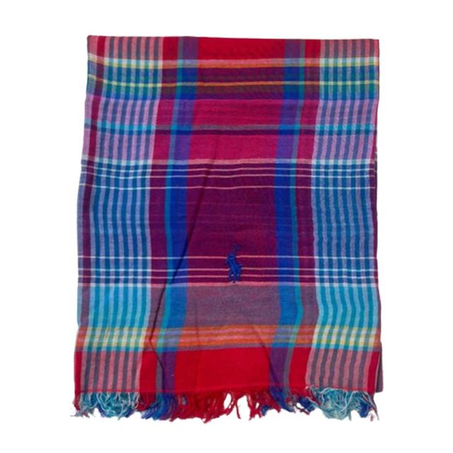 ラルフローレン Ralph Lauren マフラー ストール スカーフ 薄手 大判 小物 チェック リバーシブル PS0070 512 レディース メンズ マフラ