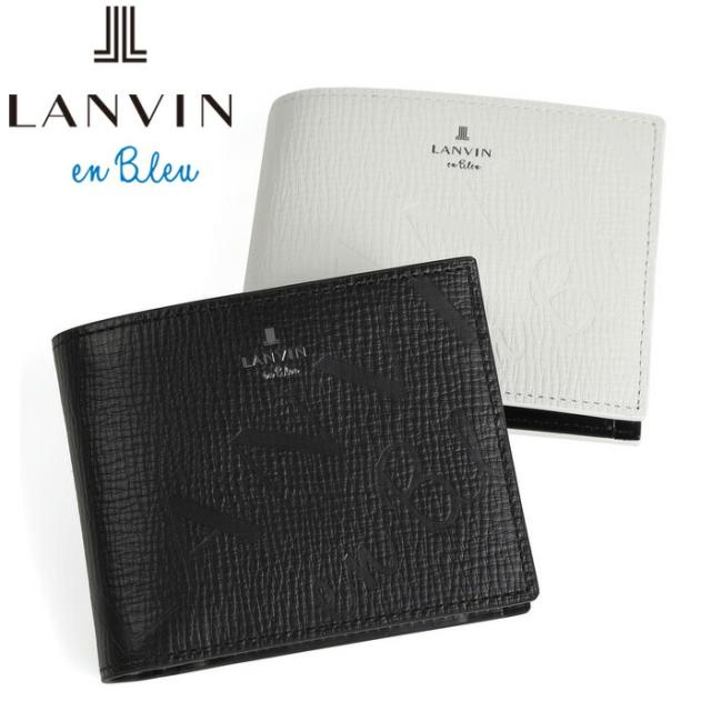 LANVIN en Bleu 519614 ランバンオンブルー バトラー 二つ折り財布 カード段4 ikt02