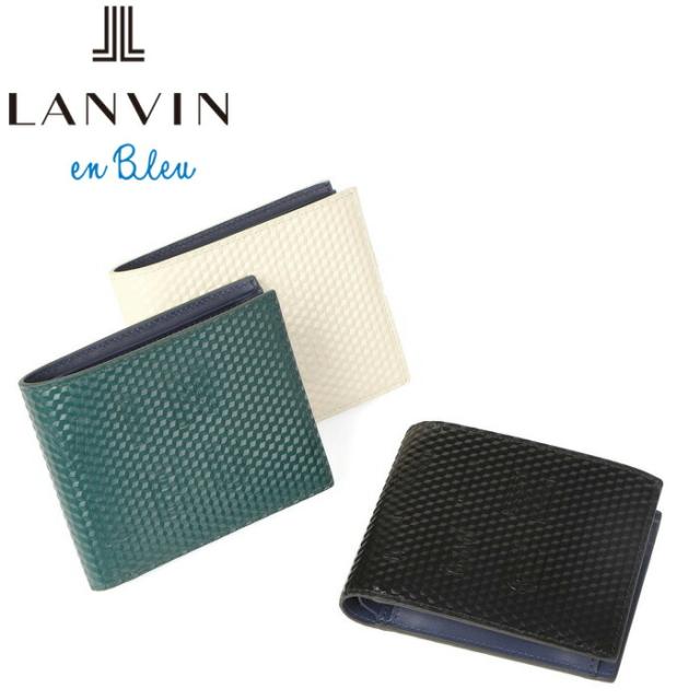 LANVIN en Bleu 546603 ランバンオンブルー ディジョン 二つ折り財布 カード段6 ikt02