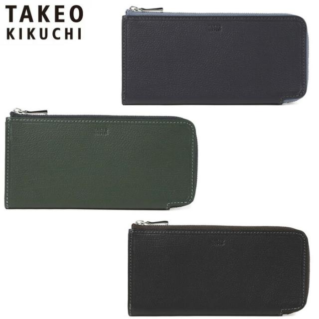 TAKEO KIKUCHI タケオキクチ タケオ キクチ クォーター  L字ファスナー長財布 カード段13 742636 ikt02
