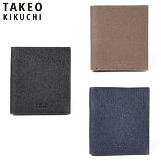TAKEO KIKUCHI タケオキクチ タケオ キクチ クラーク 二つ折り財布 純札 カード段8 744613 ikt02