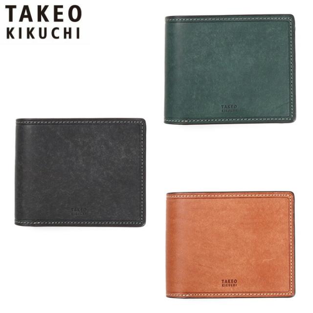 TAKEO KIKUCHI タケオキクチ タケオ キクチ マルゴ 二つ折り財布 カード段8 780613 ikt02