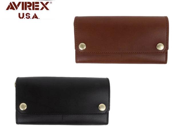 アヴィレックス AVIREX バッファローレザー 長財布 AX9303 rowa12