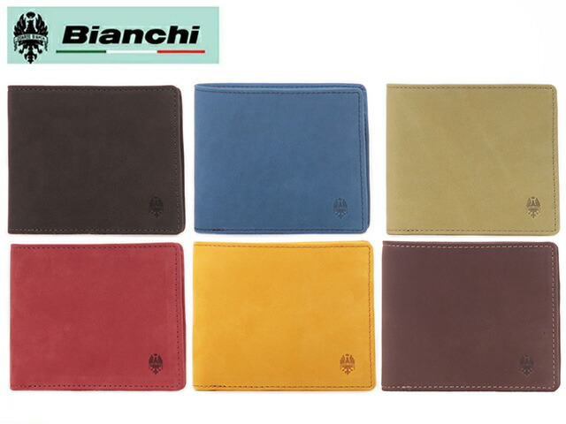 ビアンキ Bianchi BIANCHI ヌバック革 二つ折り財布 BIE1002 rowa12