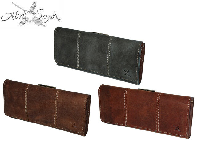 Ain Soph アインソフ AINSOPH がまぐち　長財布　ボックスケース DA1466-HP ain44