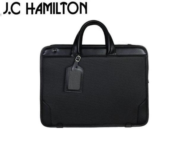 平野鞄 ひらのかばん ヒラノ ビジネスバッグ メンズ B4ファイル 撥水 2way 2層 エキスパンダブル 大開き 牛革ハンドル 黒 横型 J.C HAMILTON KBN01048 hira39