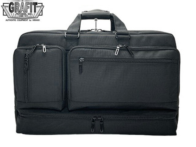 平野鞄 ひらのかばん ヒラノ ブリーフケース ビジネスバッグ 出張 衣類収納 ガーメント 大容量 3WAY A3ファイル PC対応 メンズ 横 横型 黒 GRAFIT KBN 26715 hira39