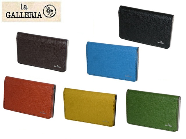 青木 青木鞄 アオキ あおきかばん あおき la GALLERIA ラ・ガレリア ジェネリコ 二方マチ名刺入れ 名刺入れ 2621 aoki08