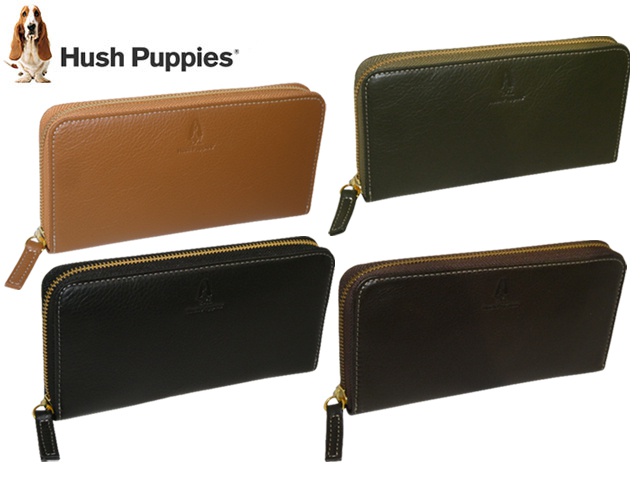 正規品 メンズ レディース  ポイント10倍  記念日 冠婚葬祭 ホワイトデー Hush Puppies ハッシュパピー ニック ラウンドファスナー長財布 HP0610 gemu56