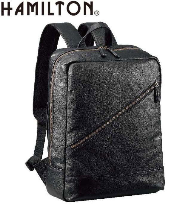 リュック デイパックサック リュック デイパック メンズ 牛革 YKKファスナー 黒 チョコ #42564 ハミルトングランジャー HAMILTON -Grandeur-  hira39