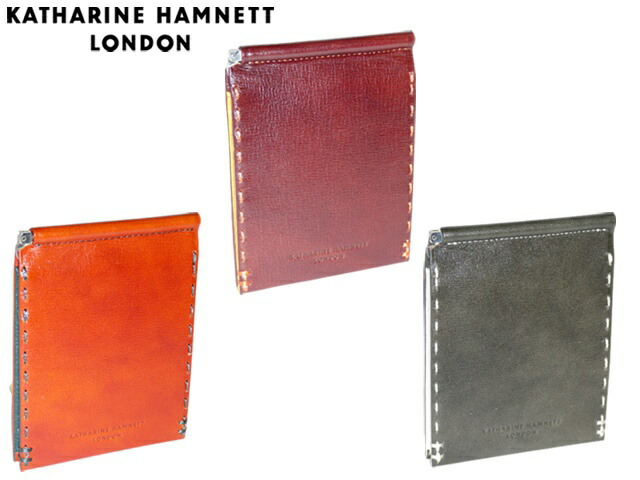 正規品 メンズ レディース    通勤 通学 記念日 冠婚葬祭 [キャサリンハムネットロンドン] KATHARINE HAMNETT LONDON COLOR TAILORED II カラーテーラードII 札ばさみ マネークリップ 二つ折り財布 490-58703 sanyo06