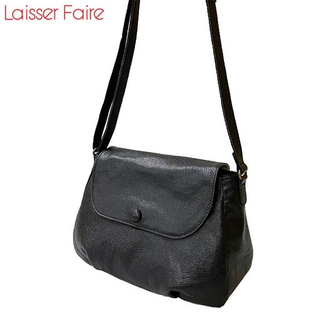 正規品 メンズ レディース ポイント10倍  通勤 通学 記念日 冠婚葬祭 ホワイトデー Laisser Faire レッセフェール 日本製 クルミ 日本製本革ショルダーバッグ 510406 lily19