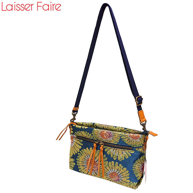 正規品 メンズ レディース    通勤 通学 記念日 冠婚葬祭 贈答品 ギフト Laisser Faire[レッセフェール] 日本製 ダリア ジャガード×本革 ショルダーバッグ 520170 7931375 lily19