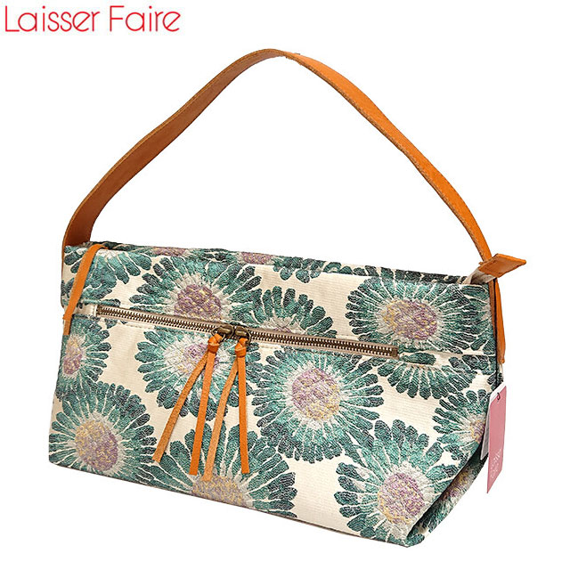 正規品 メンズ レディース    通勤 通学 記念日 冠婚葬祭 贈答品 ギフト Laisser Faire[レッセフェール] 日本製 ダリア ジャガード×本革 ショルダーバッグ 520171 7931385 lily19