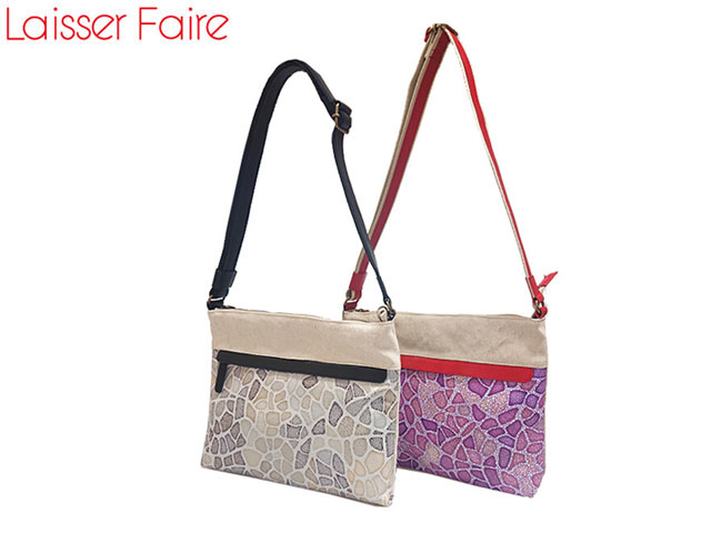 正規品 メンズ レディース    通勤 通学 記念日 冠婚葬祭 贈答品 ギフト Laisser Faire[レッセフェール] 日本製バッグ ピニー 綿麻×ピッグショルダーバッグ 520374 7591252 lily19