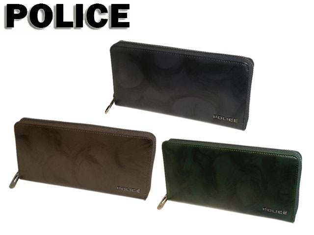 正規品 メンズ レディース  ポイント10倍  通勤 通学 記念日 冠婚葬祭 父の日 ポリス POLICE SPAZZOLA パッツォラ 70504 PA-70504 ラウンドファスナー 長財布 potj47