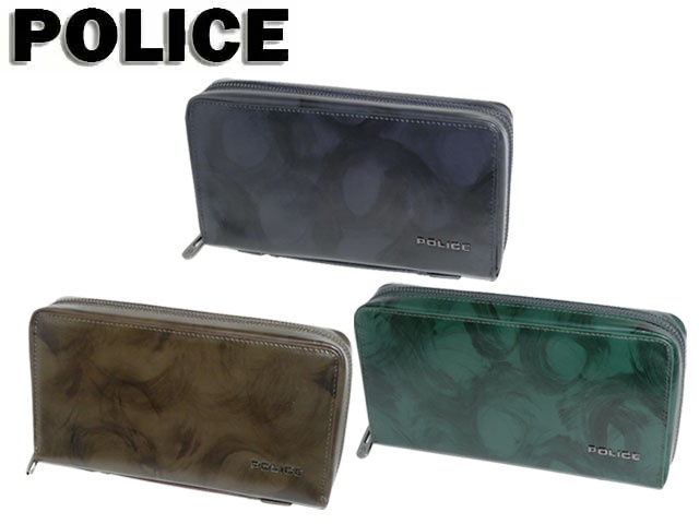 正規品 メンズ レディース  ポイント10倍  通勤 通学 記念日 冠婚葬祭 父の日 ポリス POLICE SPAZZOLA パッツォラ 70505 PA-70505 ラウンドファスナー 長財布 セカンドバッグ potj47