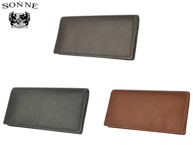 正規品 メンズ レディース    通勤 通学 記念日 冠婚葬祭 贈答品 ギフト SONNE[ゾンネ] エチオピアシープレザー 長札 ファスナー付 長財布 SOS002A 5001336 ueni51