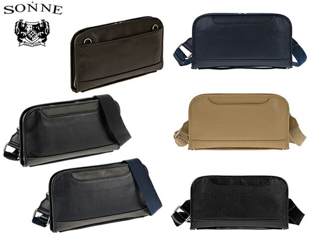 正規品 メンズ レディース    通勤 通学 記念日 冠婚葬祭 贈答品 ギフト SONNE[ゾンネ] メンズ お財布ショルダー 本革 2way ミニショルダー ショルダーバッグ SOX011 6506421 ueni51