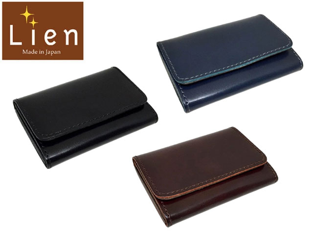 Lien リアン Lien リアン Lien リアン Lien リアン コードバン＆ジーンズカードケース 名刺入れ 日本製 LIWC713 9024838 yone29