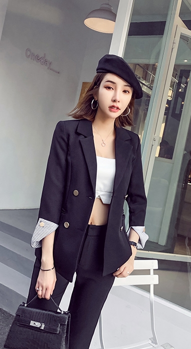 アウター 上着 ストレートパンツ ミモレ ミモレ丈 9分丈 袖あり 長袖 Vネック 襟付き スリム タイト ストレート 前開き 上下セット きれいめ シンプル カジュアル 大人 上品 おしゃれ かっこいい マニッシュ クール エレガント フォーマル 無地 オールシーズン 10代 20代 30