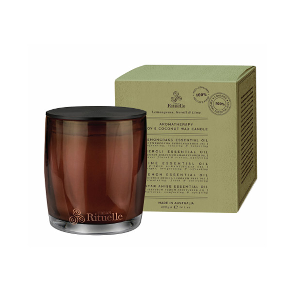 アーバンリチュエル Natural Remedy ソイ&ココナッツキャンドル 400g  - 三和トレーディング