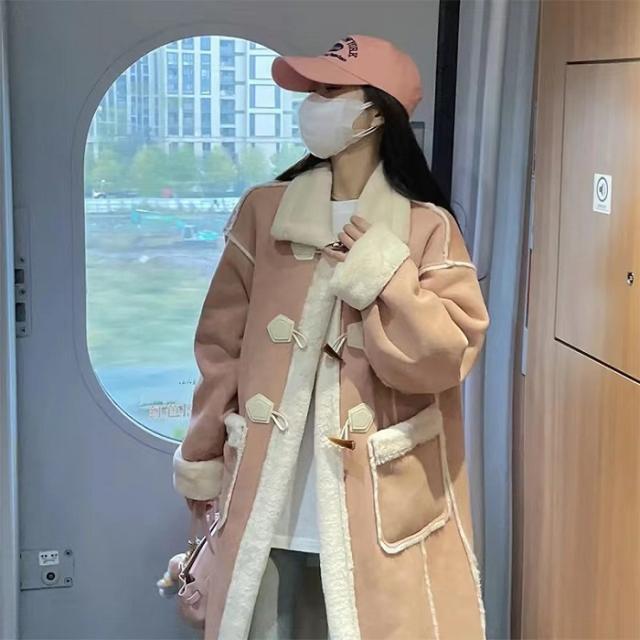 ダッフルコート レディース キャメル ピンク ロング かわいい ボア アウター 秋冬コート 韓国 無地 ファー 秋 冬 長袖 可愛い ロングコート ベルベット ボアコート 暖かい 防寒 厚手 ゆったり オーバーサイズ 通勤 通学 旅行 ダッフルボタン カジュアル レトロ ピンク ダッフルコート レディース キャメル ピンク ロング かわいい ボア