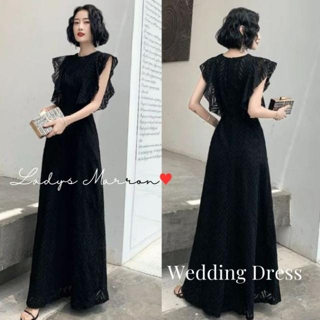 イブニングドレス 黒 お呼ばれドレス 結婚式 結婚式お呼ばれドレス オケージョンドレス ワンピース かっこいい 二次会ドレス 韓国 マザーズドレス 半袖ドレス ロングドレス 春 夏 秋 冬 可愛い 二次会 披露宴 演奏会 大人