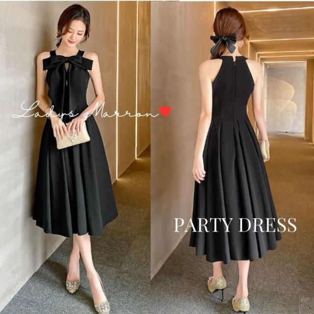 お呼ばれドレス 結婚式 結婚式お呼ばれドレス 前撮りドレス ウエディングドレス ウェディングドレス 黒 パーティードレス 韓国 ドレス 二次会 花嫁 2次会 リボン 春 夏 秋 冬  可愛い フォトウェディング  披露宴 カラードレス Aラインドレス