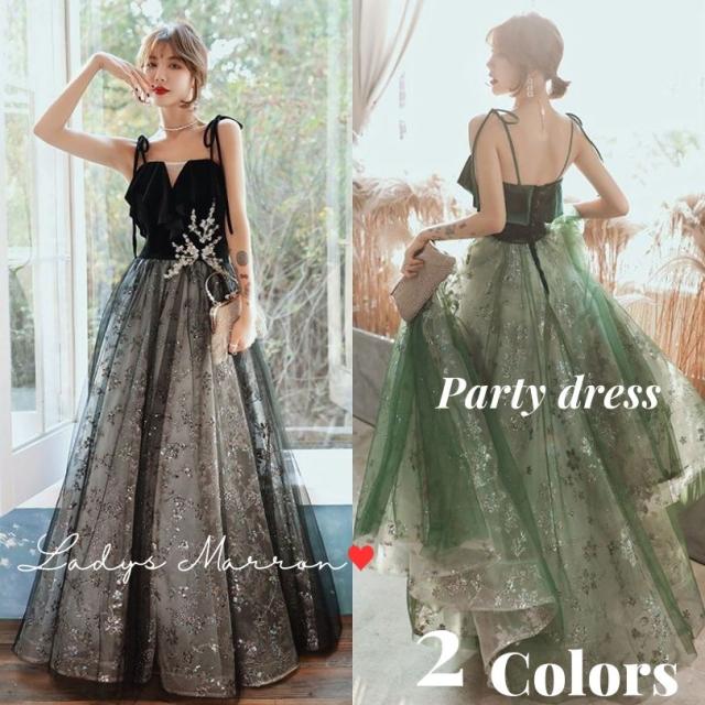 キャミドレス キャミソールドレス ウェディングドレス パーティードレス カラードレス 演奏会 前撮りドレス 花嫁 二次会 お色直しドレス プリンセスドレス オフショルドレス ロングドレス イブニングドレス 韓国 花柄 キャミソール 春 夏 秋 冬