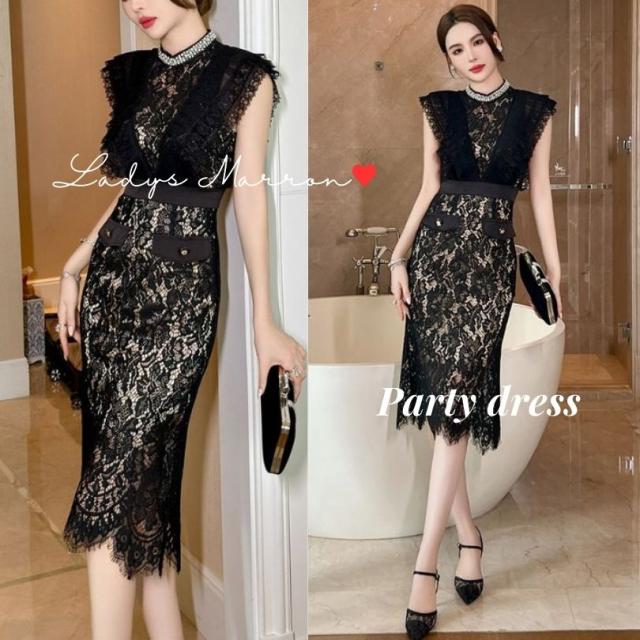 結婚式タイトドレス シースルードレス パーティードレス 韓国 黒 お呼ばれドレス ノースリーブドレス 黒レース 結婚式お呼ばれドレス セクシードレス 結婚式 ワンピース プチプラ 二次会ドレス タイトワンピース 20代 30代 40代 花柄 春 夏 秋