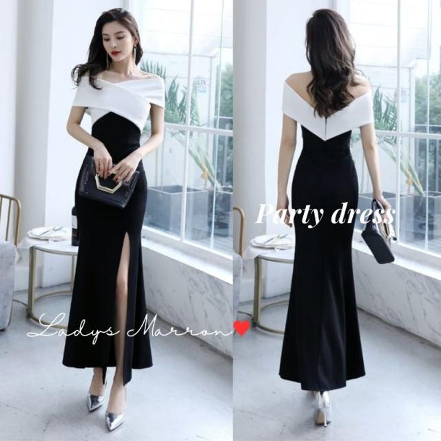 結婚式タイトドレス マーメイドドレス マーメードドレス キャバ嬢ドレス パーティードレス 個性的 かっこいい 結婚式お呼ばれドレス 二次会ドレス セクシードレス 夏ドレス 韓国ドレス 可愛いドレス 大人ドレス バイカラードレス