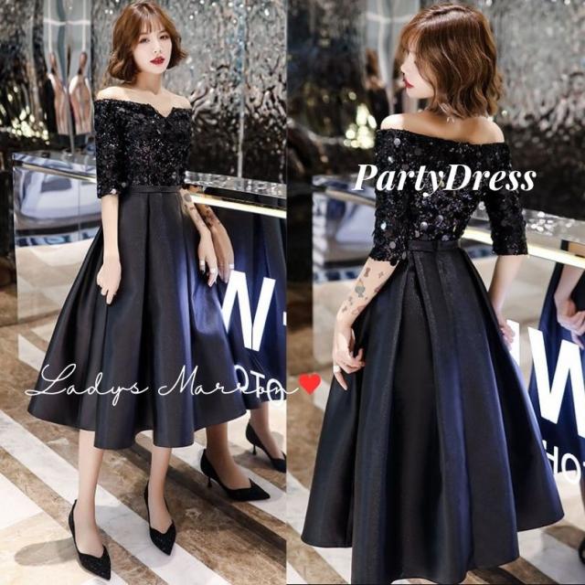 結婚式ドレス 結婚式のドレス パーティードレス スマートカジュアル 女性 レディース パーティードレス 韓国 同窓会ドレス 成人式ドレス 二次会ドレス お呼ばれドレス 結婚式 お呼ばれ 服 結婚式お呼ばれドレス 大人 ミディ丈ドレス ひざ丈ドレス