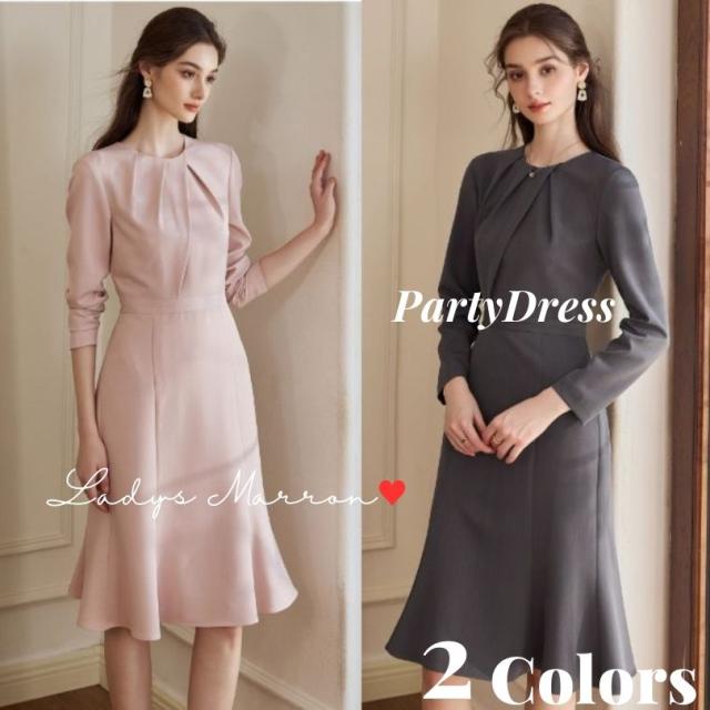 マーメイドワンピース 韓国 卒業式 入学式 ママスーツ 卒園式 入園式 セレモニー ワンピース セレモニースーツ 同窓会ワンピース 同窓会ドレス 七五三 母親 服装 親 ママ スーツ きれいめワンピース 成人式 可愛い タイトワンピース 春 秋 冬 長袖