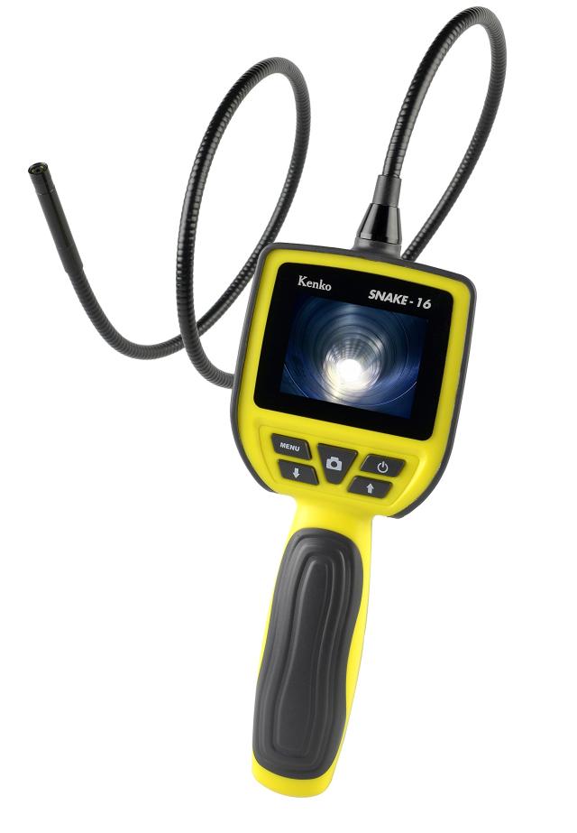 Kenko スネイクカメラ SNAKE-16 防水フレキシブルチューブ 2.5インチモニター LEDライト付き 434994